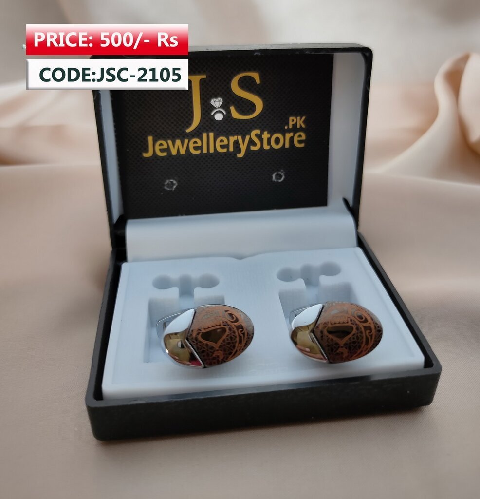 Brown Cufflinks For Men - J.S Jewellery Store PK