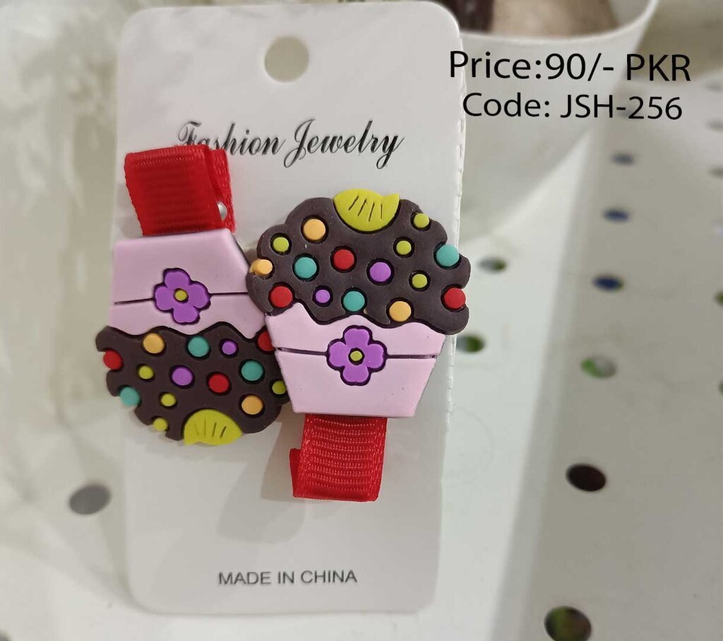 Cone Ice Cream Design Kids Hair Clips - J.S Jewellery Store PK