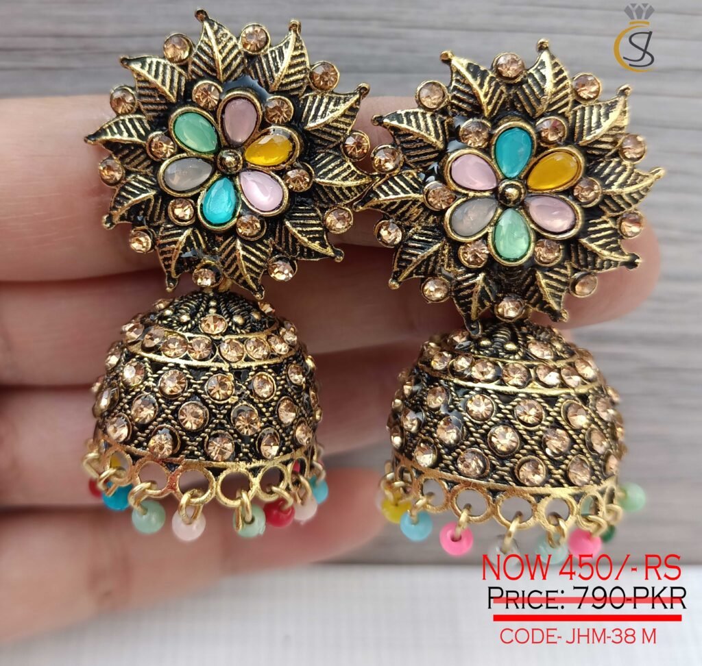 Trending Designer Jhumka Earrings Design - J.S Jewellery Store PK