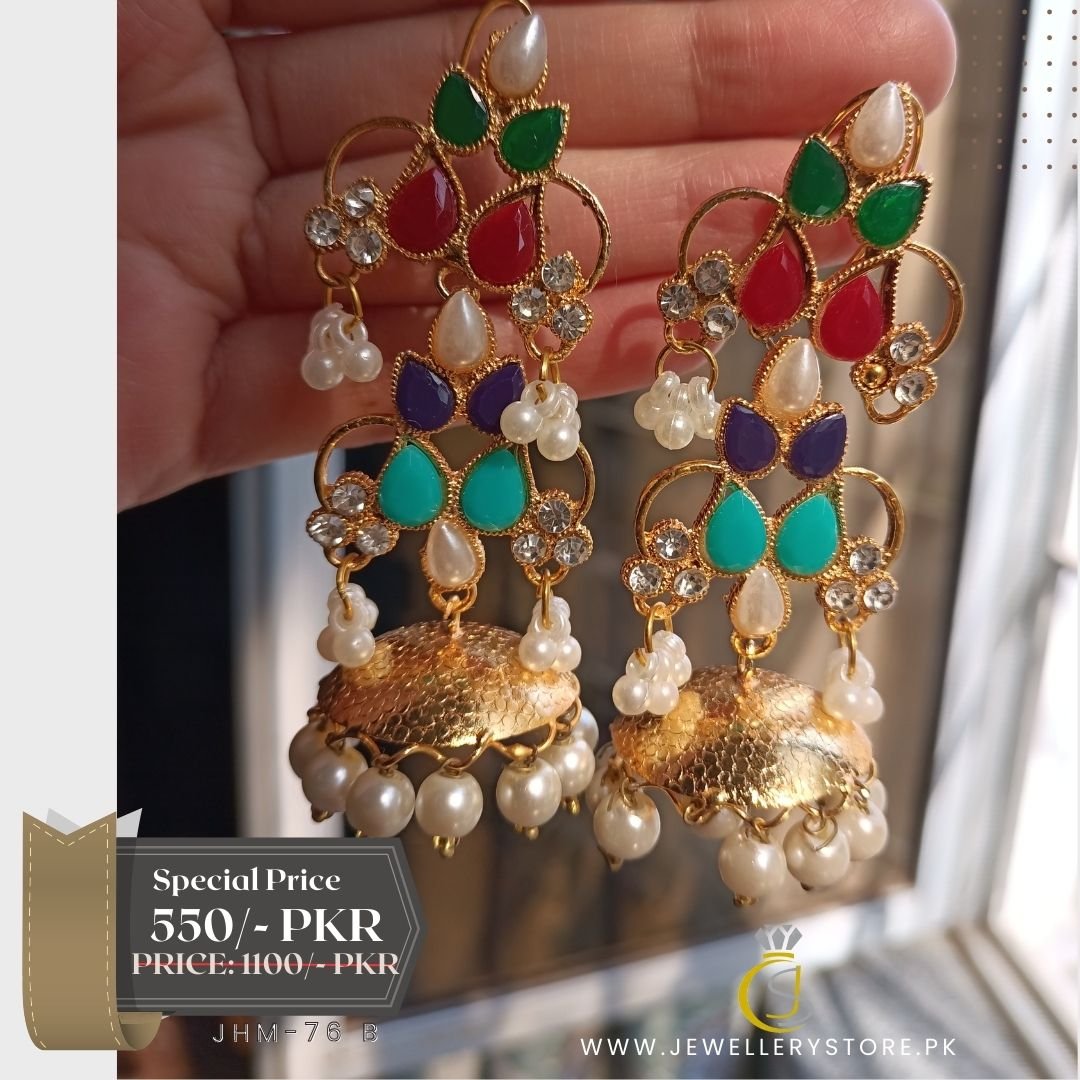 Fancy Jhumka Earring For Party Wear - J.S Jewellery Store PK